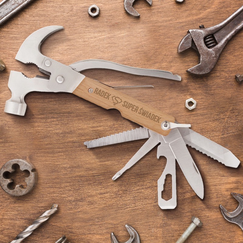 Wielofunkcyjny Multitool Z Grawerem Na Prezent Dla Świadka